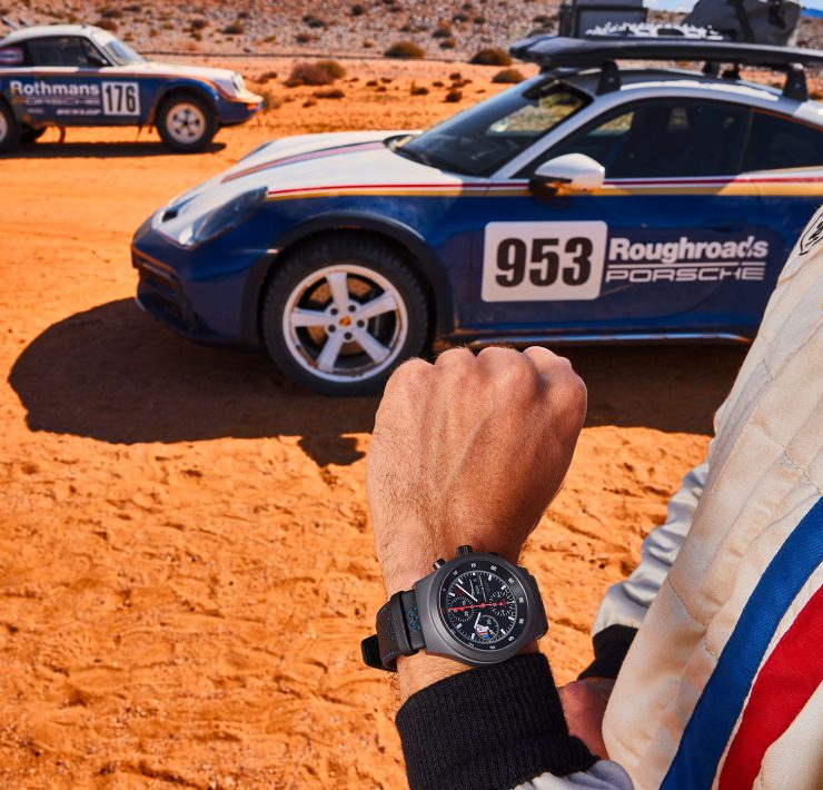 Die neue Porsche Design Chronograph 1 - 911 Dakar und 911 Dakar Rallye Design Edition mit ...