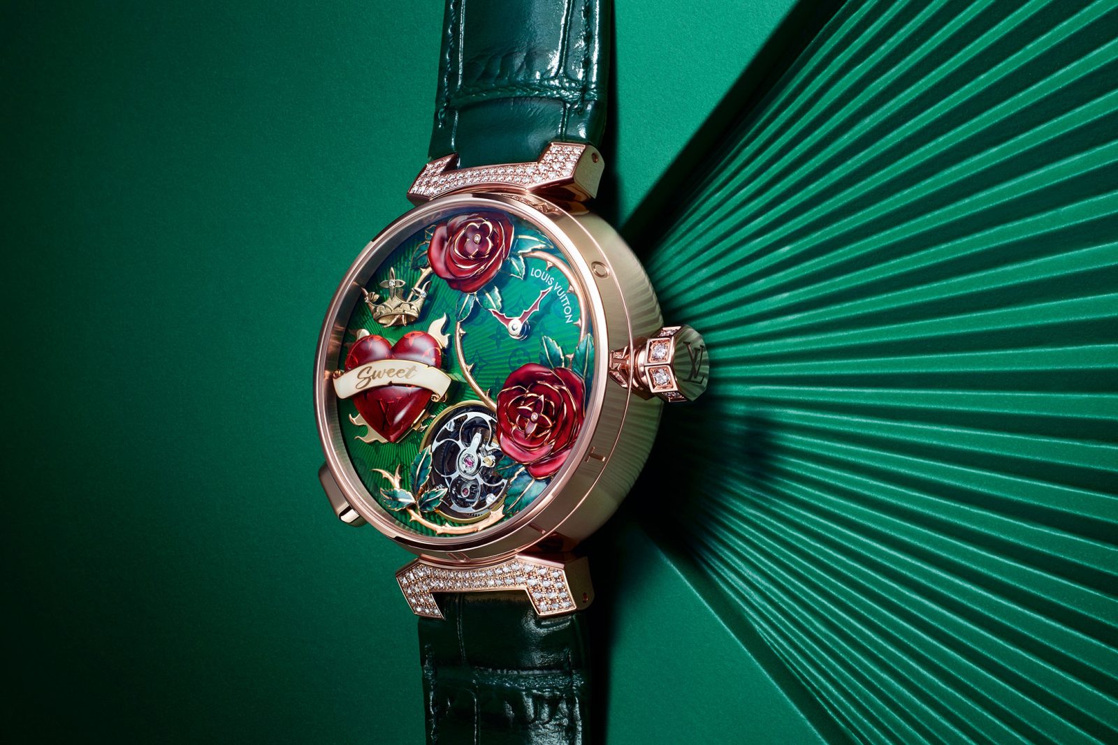 Ein Fest für die Augen: Louis Vuitton Tambour Fiery Heart Automata ...